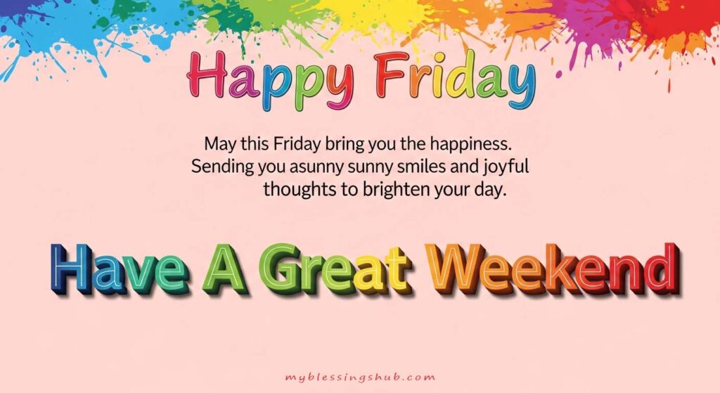 100+ Friday Blessings Images & Quotes for a Joyful Weekend